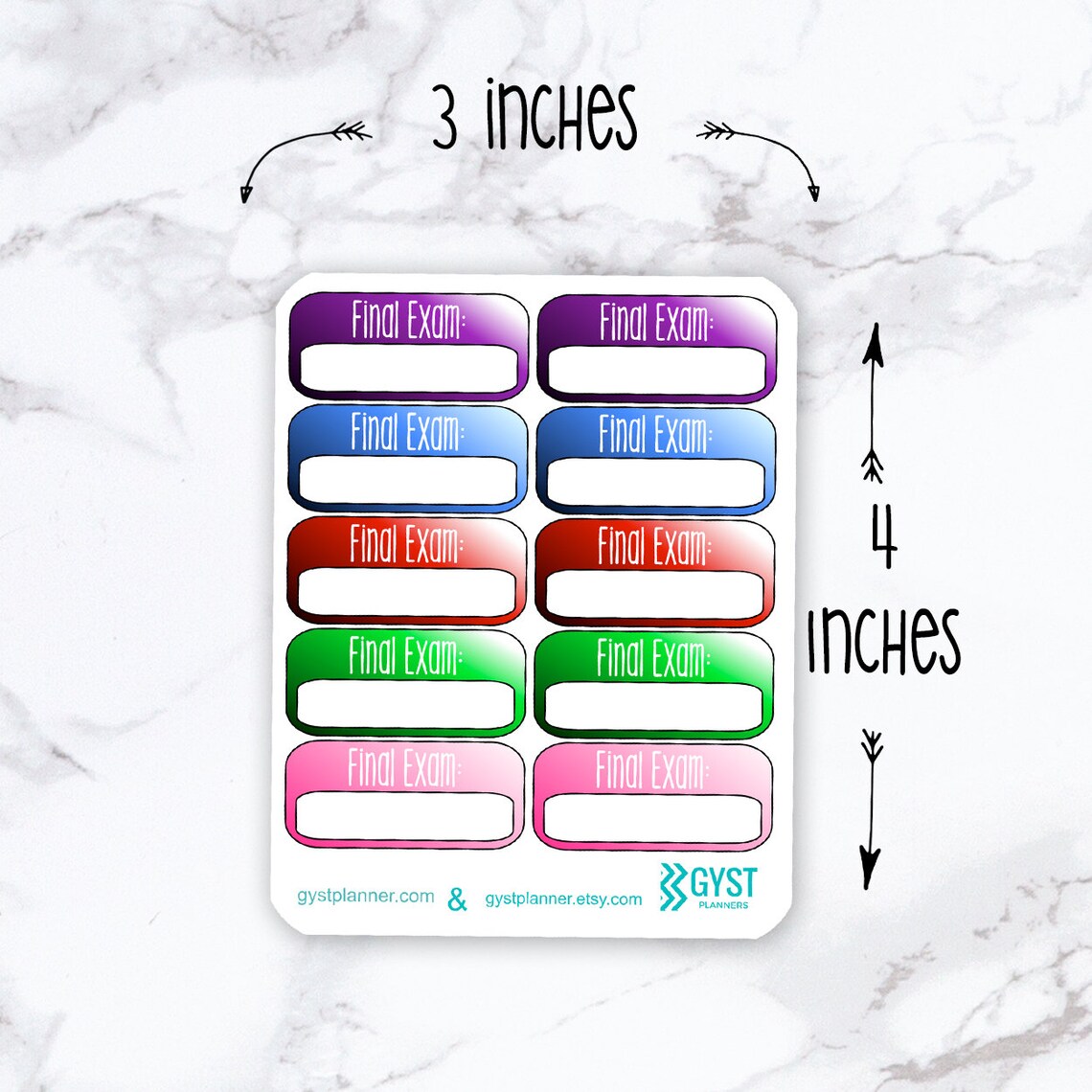College Planner Stickers / Academic Calendar Stickers / Fits - Etsy