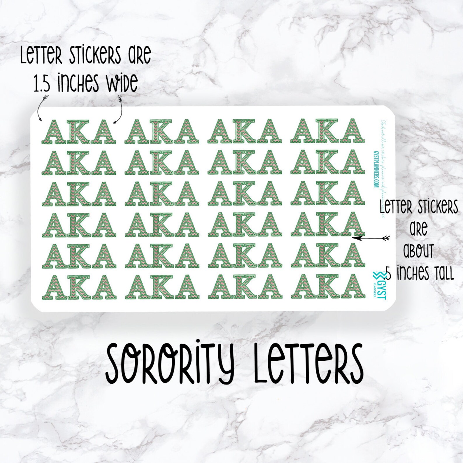 Alpha Kappa Alpha Stickers / AKA Planner Stickers / Sorority - Etsy