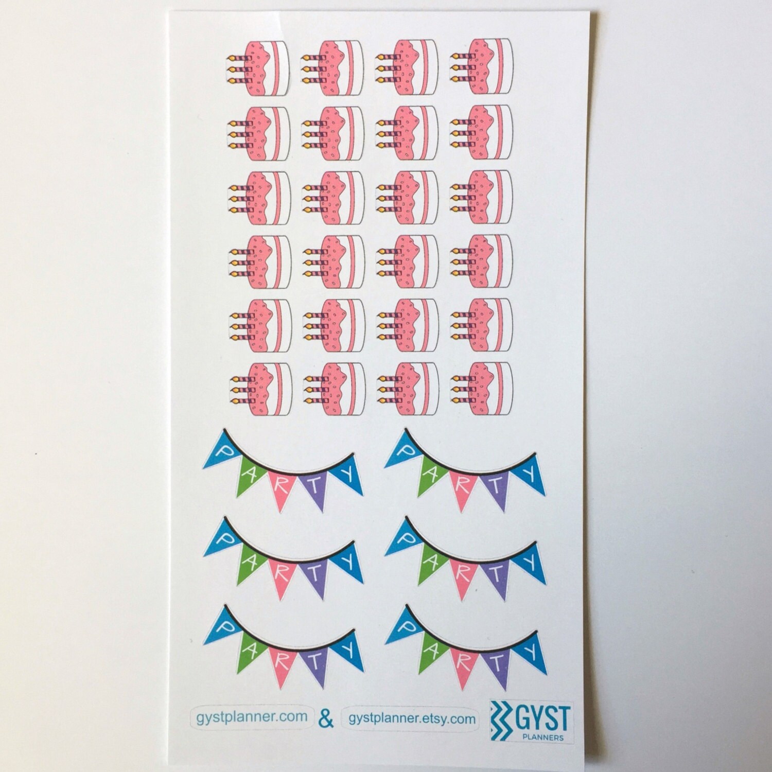 Birthday / Party / Celebration Planner Stickers / Fits Erin - Etsy