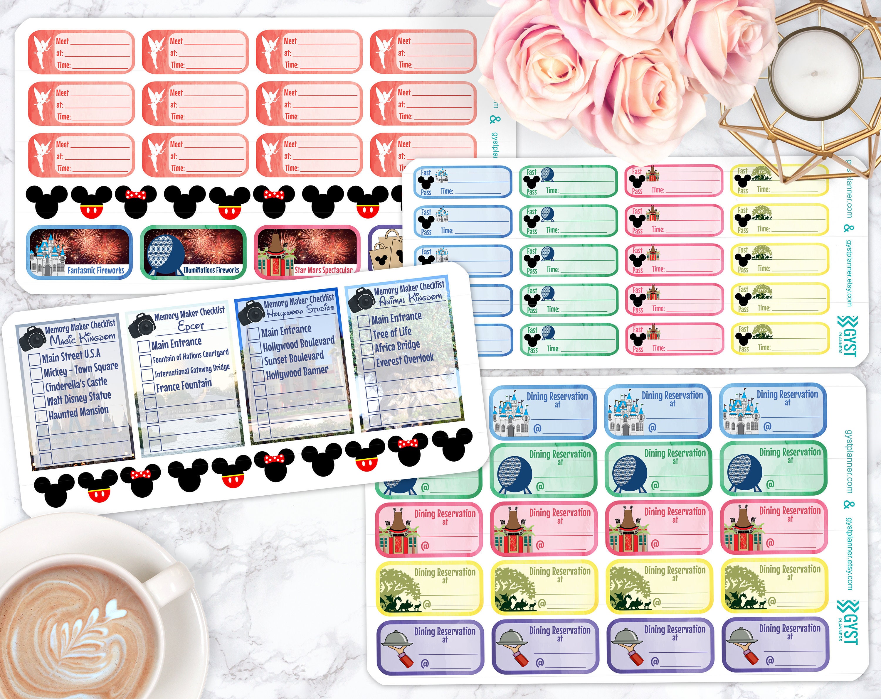 Disney Stickers / Planner Stickers / Sticker Kit / Erin - Etsy