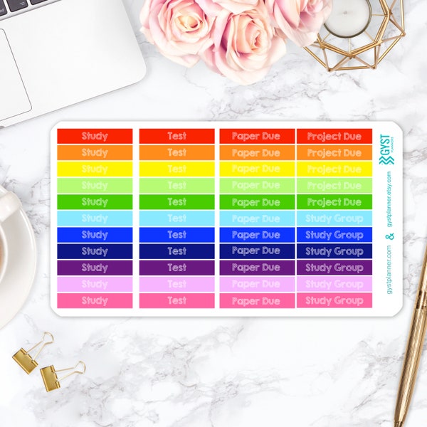 College Planner Stickers - Etsy