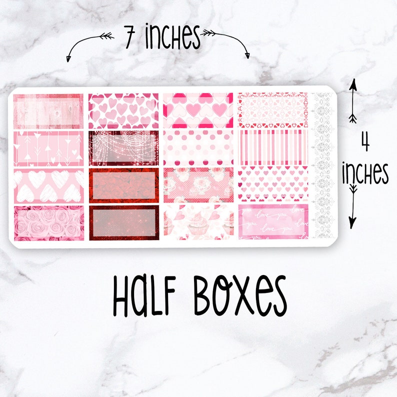 Sticker Kit / Valentine's Day Stickers / Heart Sticker | Etsy