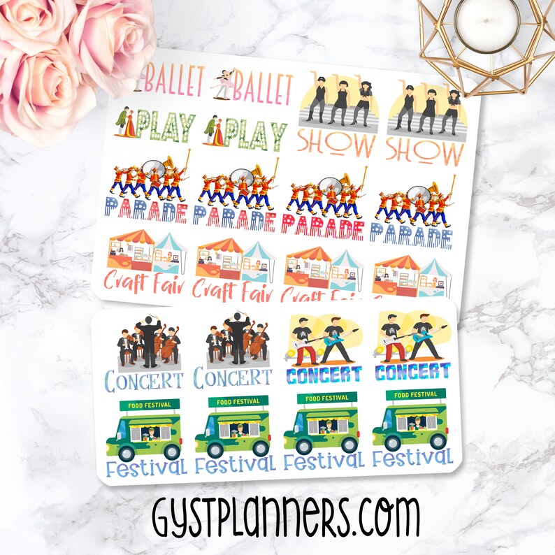 Activity Stickers / Event Stickers / Planner Stickers / Erin - Etsy