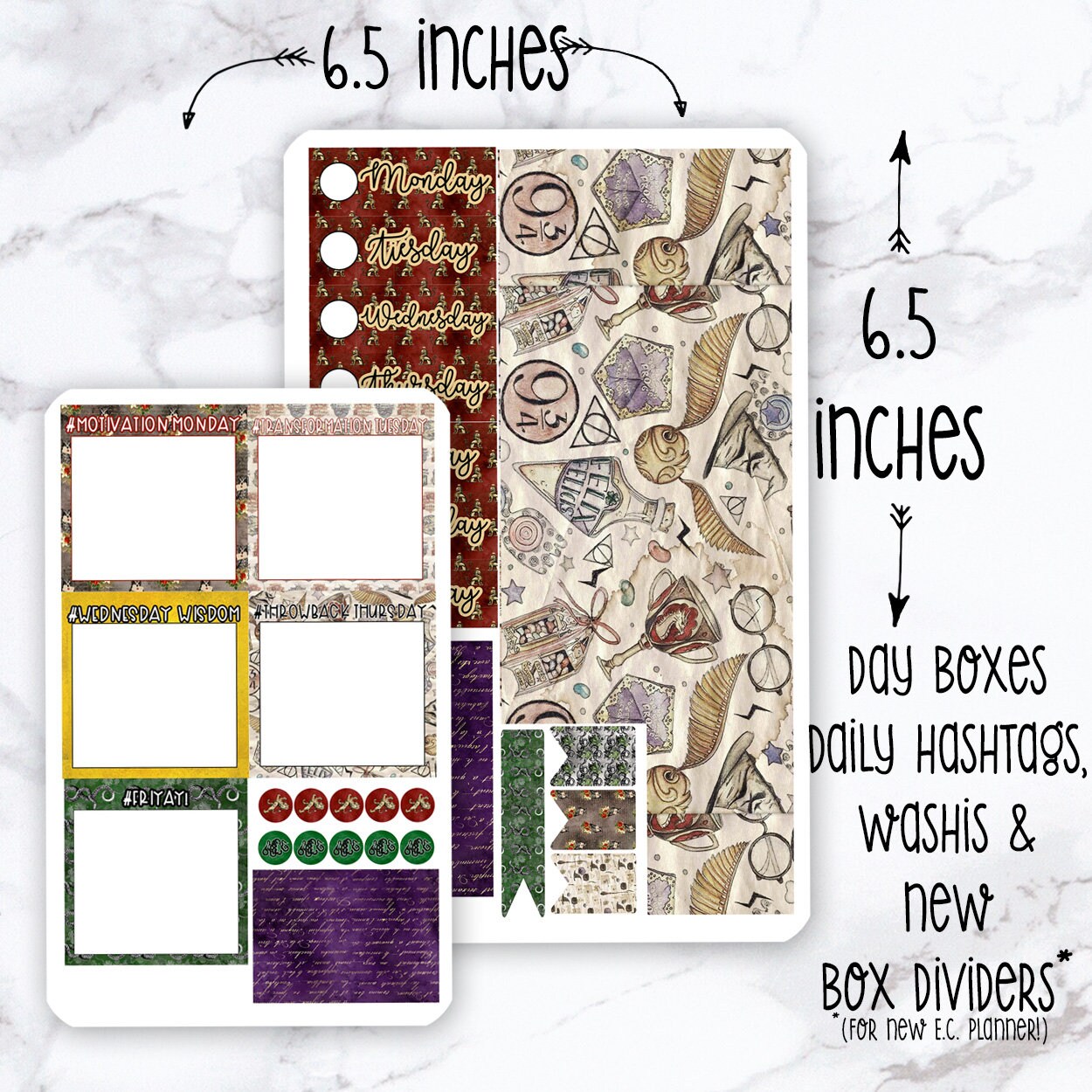 Sticker Kit / Wizard Stickers / Planner Stickers / Erin | Etsy