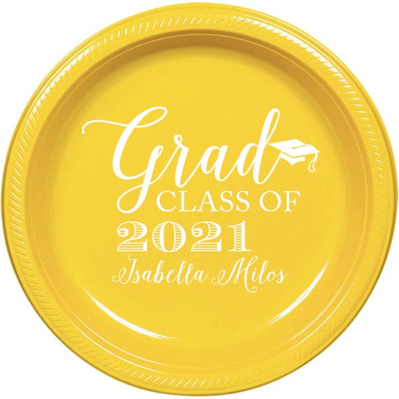 7 or 10 Graduation Plates Congrats Grad - Etsy