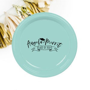Graduation Plates Custom Graduation Party Plates Graduation | Etsy