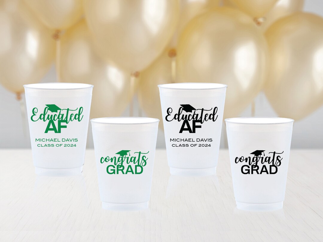 Graduation Plastic Cups, Graduation Favors, Graduation Party Ideas ...