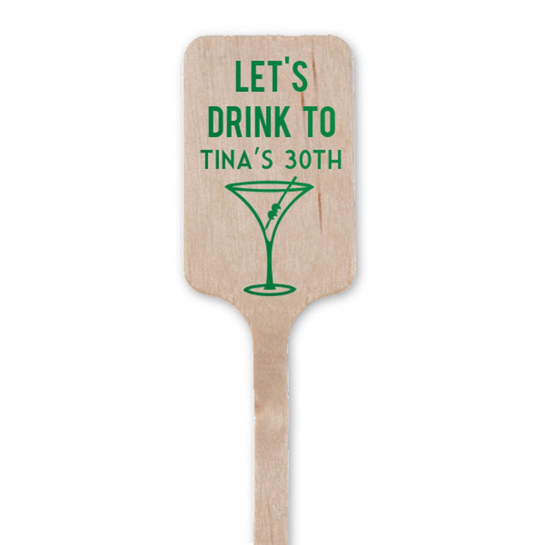 Birthday Drink Stirs, 30th Birthday, Wedding Stir Sticks, Custom Stir ...