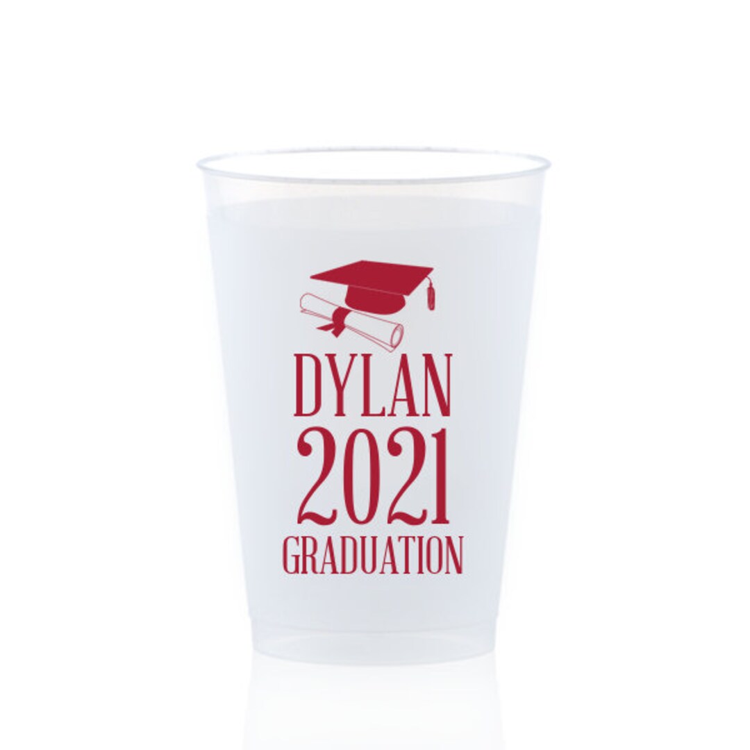 Personalized Graduation Cups High School Graduation Party Decorations ...