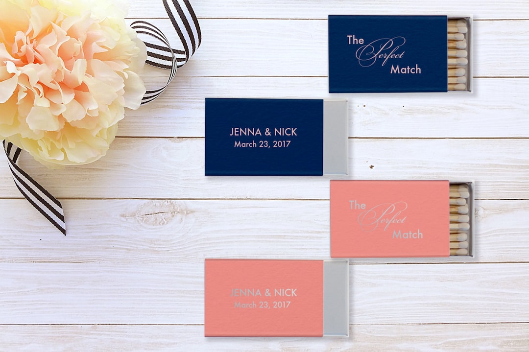 Perfect Match Custom Wedding Matches, Personalized Sparkler Matches ...