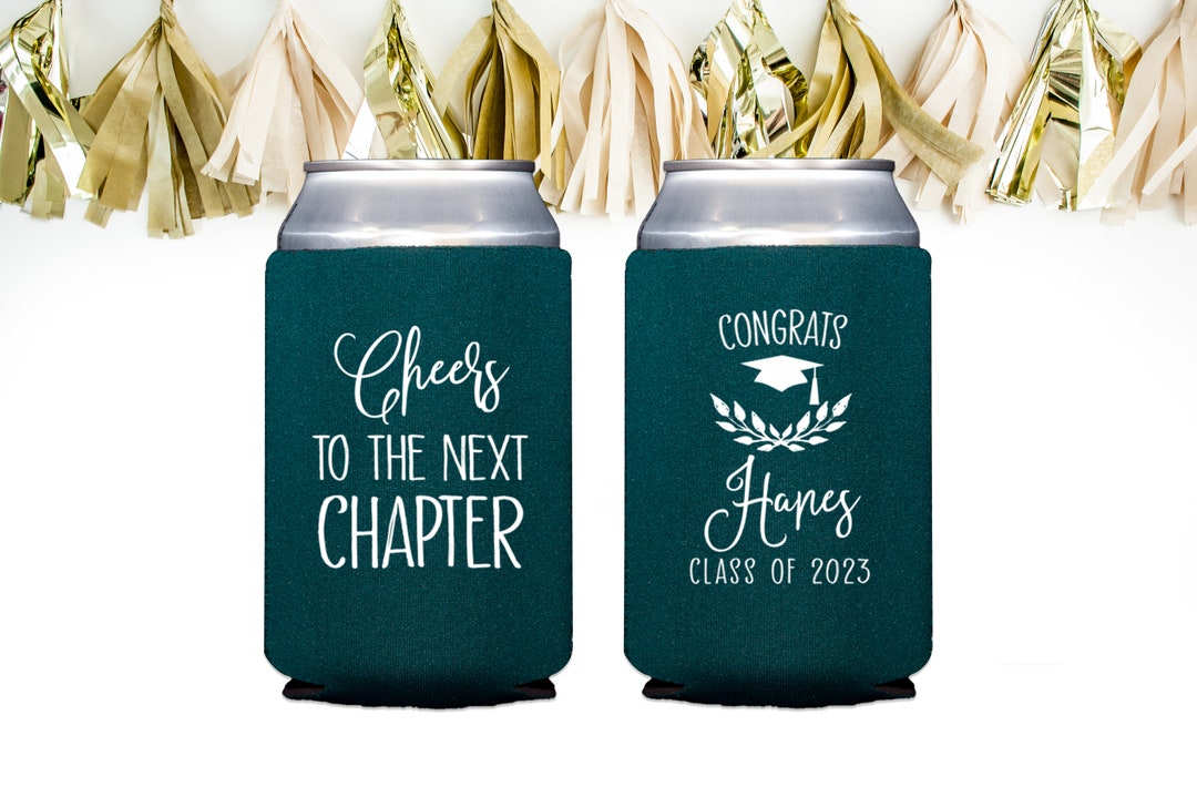 Custom Graduation Custom Can Coolers, Cheers to the Graduate ...