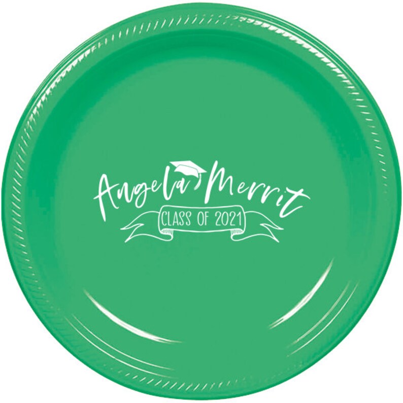 Graduation Plates Custom Graduation Party Plates Graduation | Etsy