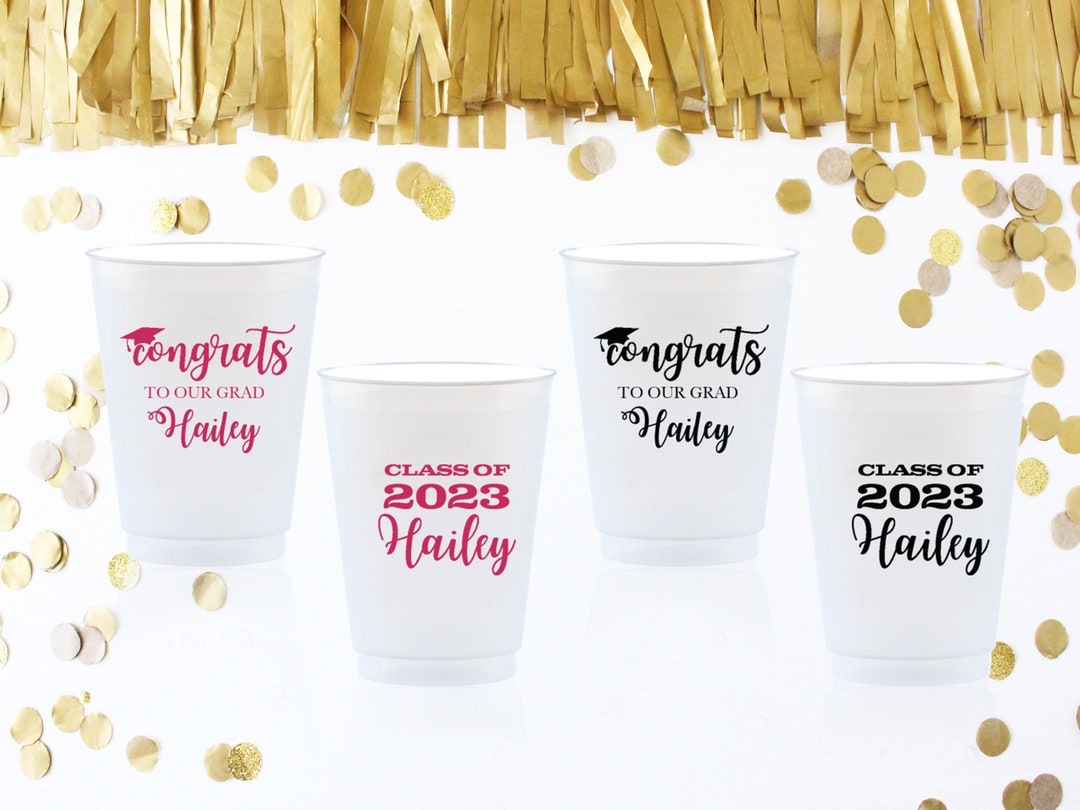 12oz Graduation Cups, Custom Graduation Cups, Graduation Cups, Party ...