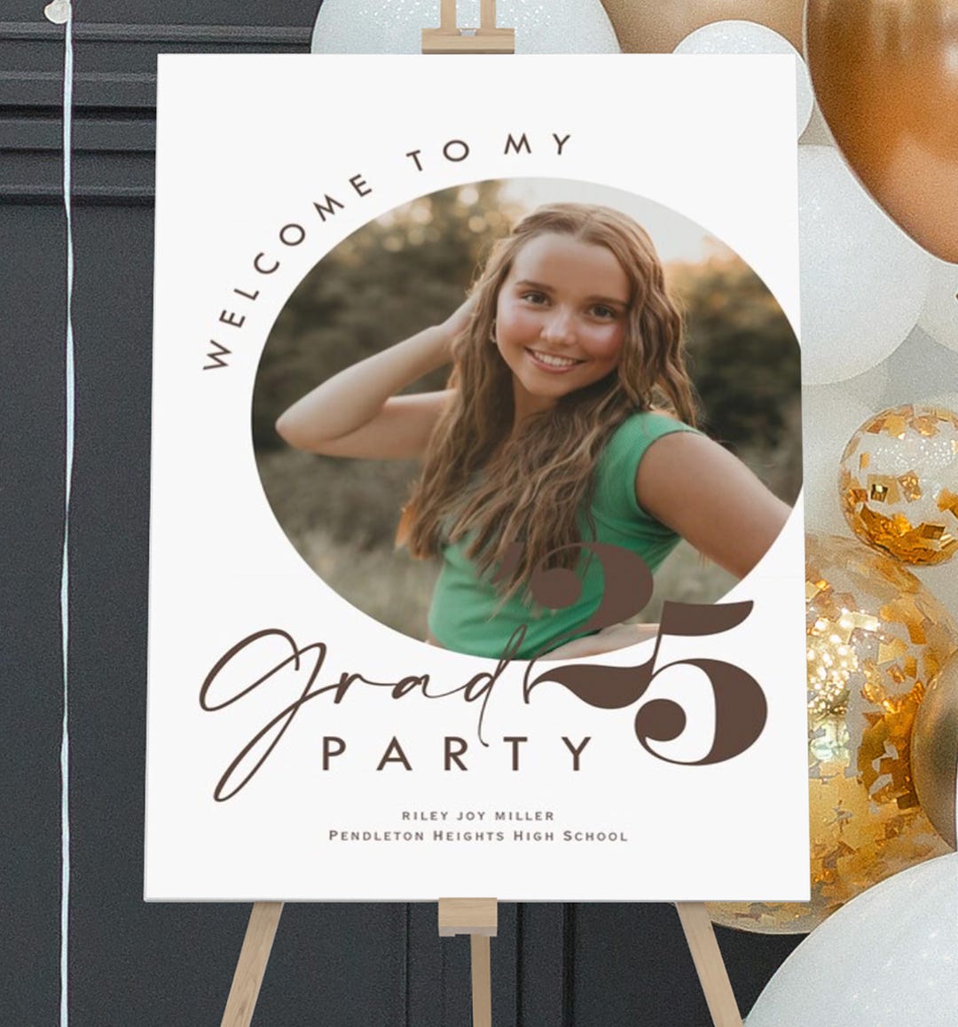 Class of 2025 Graduation Photo Welcome Sign - Grad Party Welcome Sign ...