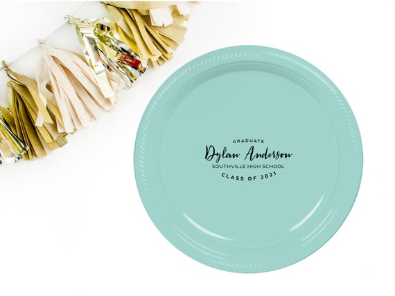 Graduation Plates Custom Graduation Party Plates Graduation | Etsy