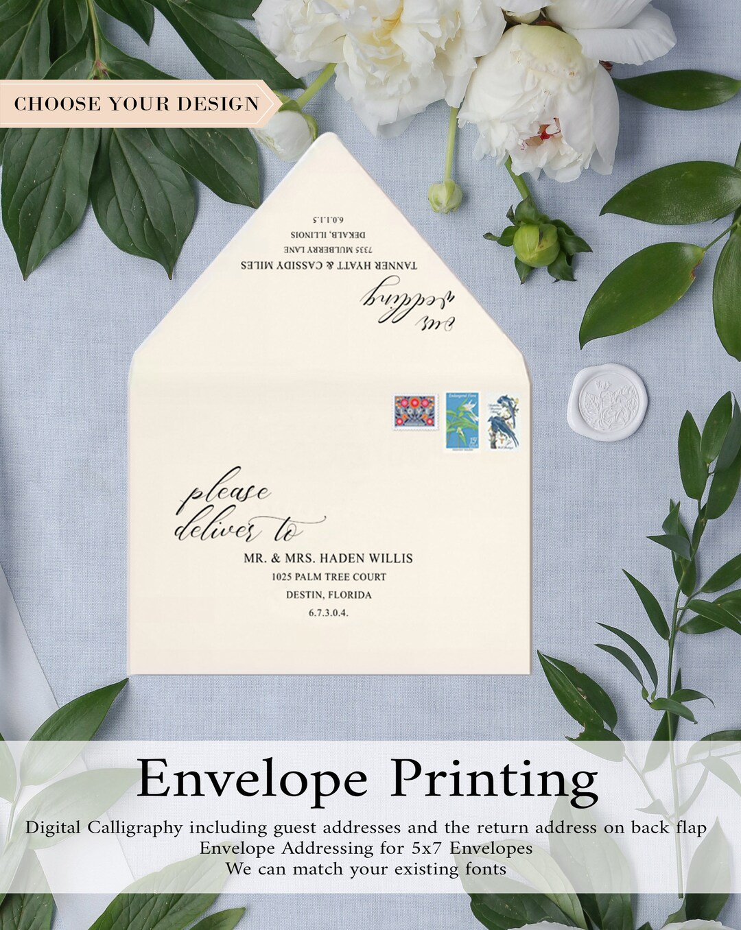 Modern Calligraphy Envelopes, Envelope Printing, Printed Envelopes ...
