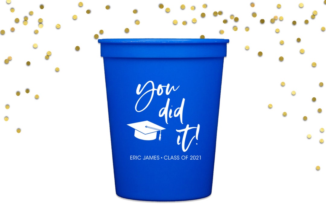 Graduation Cups, 2025 Graduation Party Decorations, Personalized ...