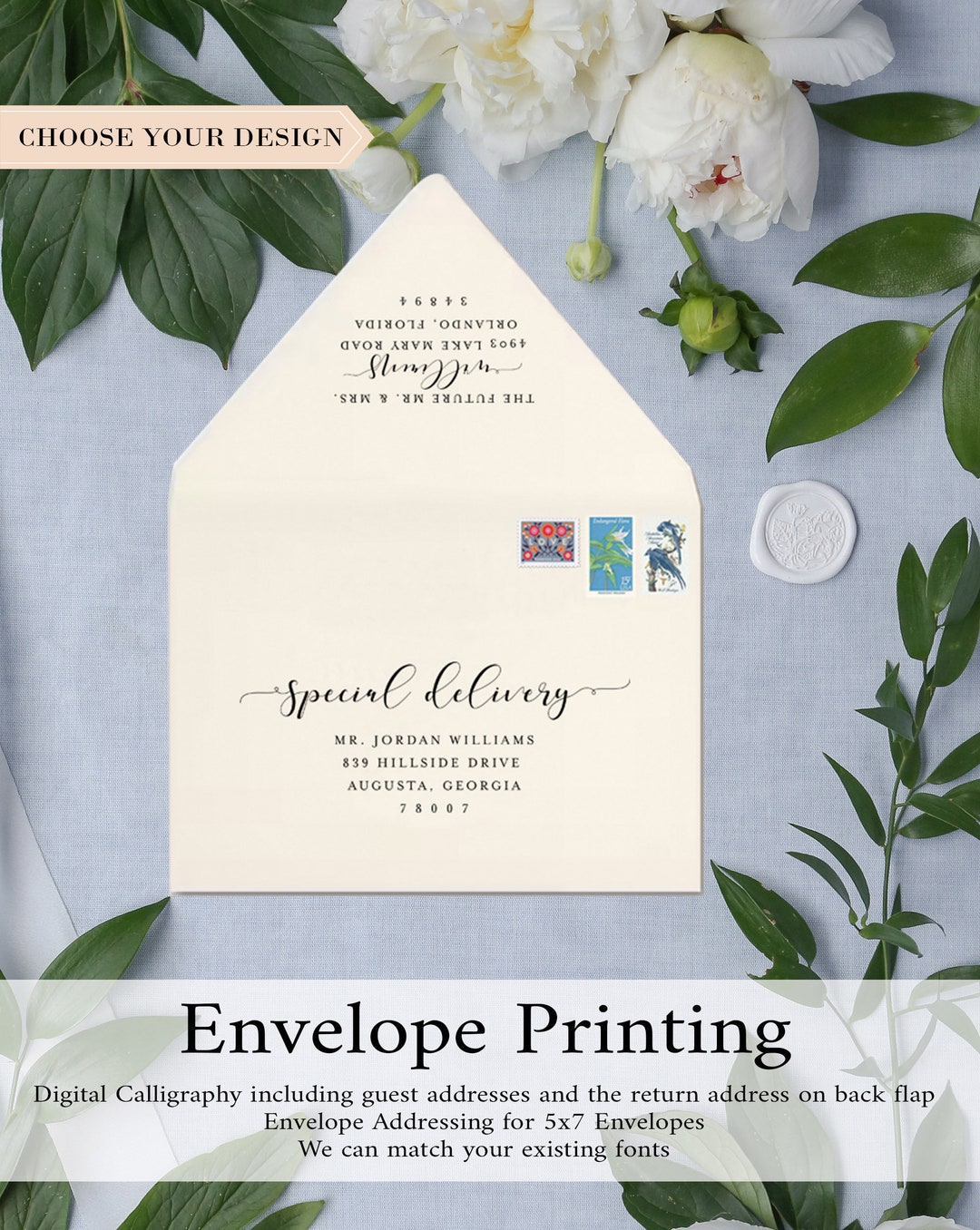 Address Printing on Envelopes - Custom Mailing Addresses And/or Return ...