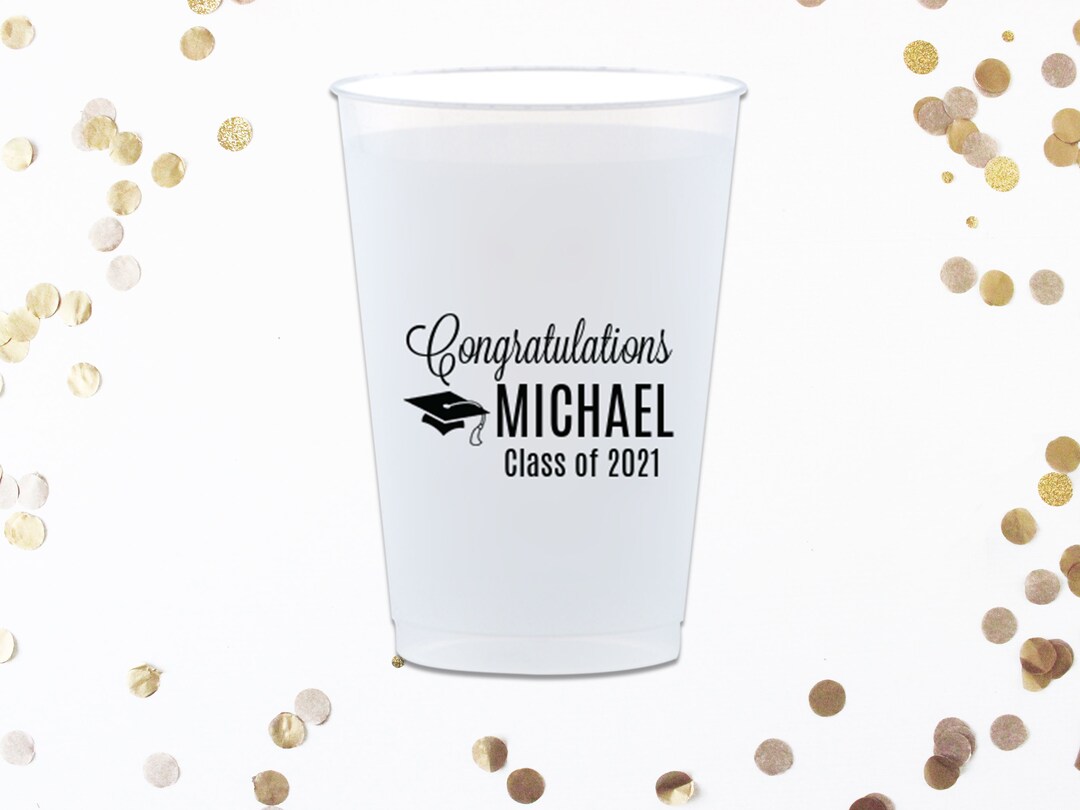 Personalized Graduation Cups Graduation Party Decorations Custom ...