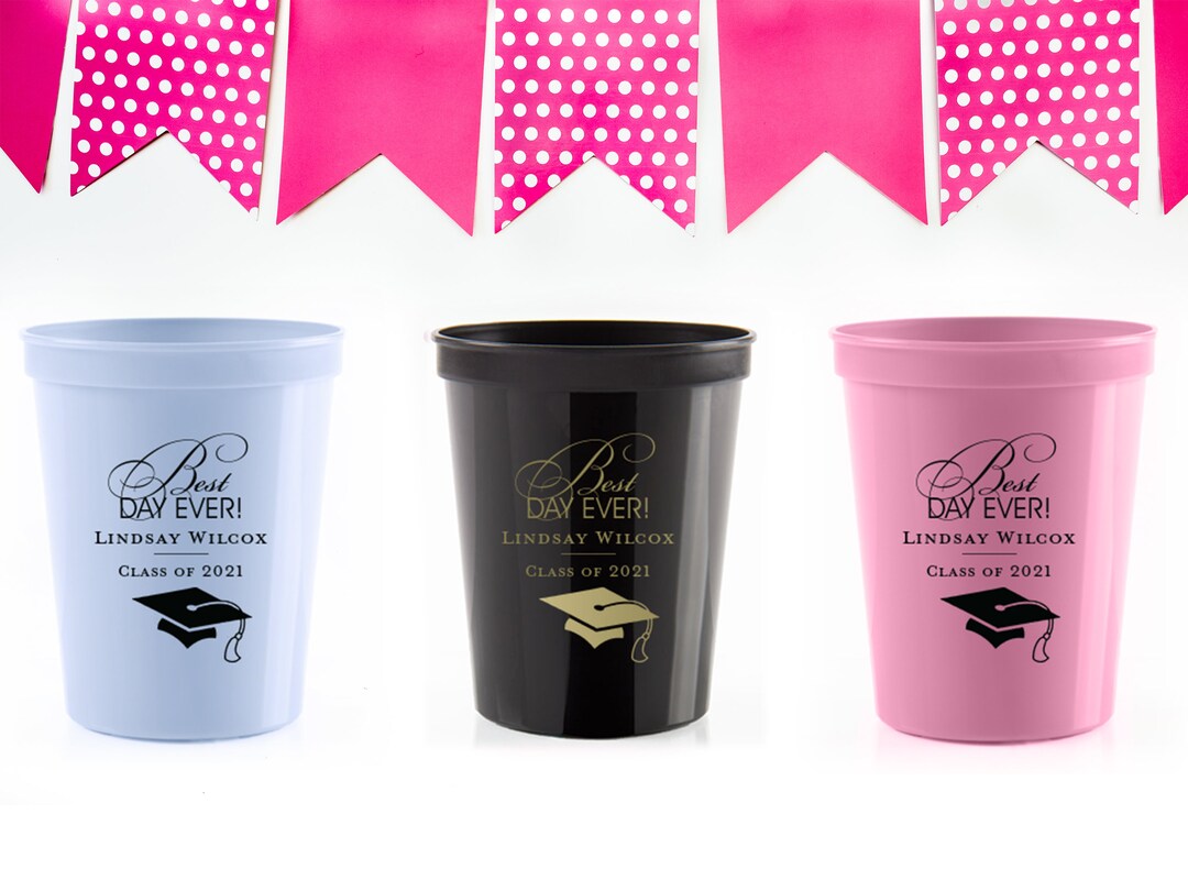 Graduation Cups, Graduation Party Favors, Grad Gifts, College ...