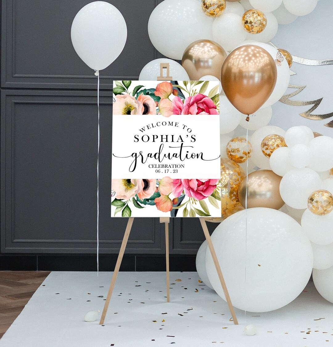 Graduation Party Welcome Sign | Custom Graduation Party Sign | Printed ...