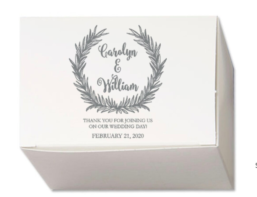 Custom Favor Boxes for Cake & Candies, 50 Ink Colors to Choose From ...