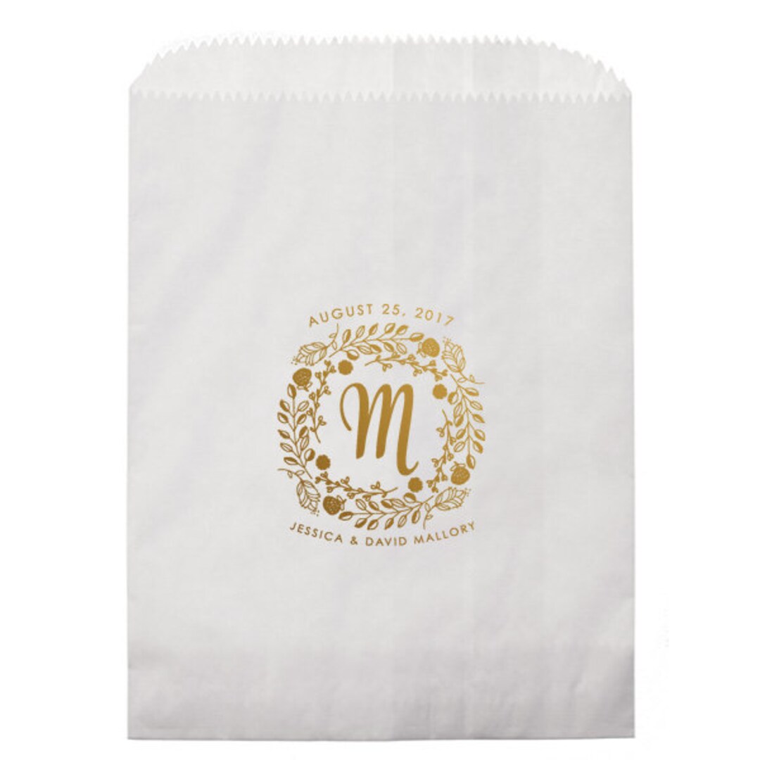 Custom Printed Party Favor Bags, Personalized Party Favor Bags, Printed ...