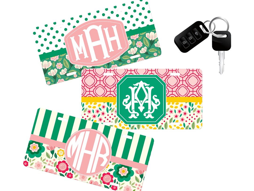 Preppy Collection Car Tag License Plate Tropical Pineapple - Choice of ...