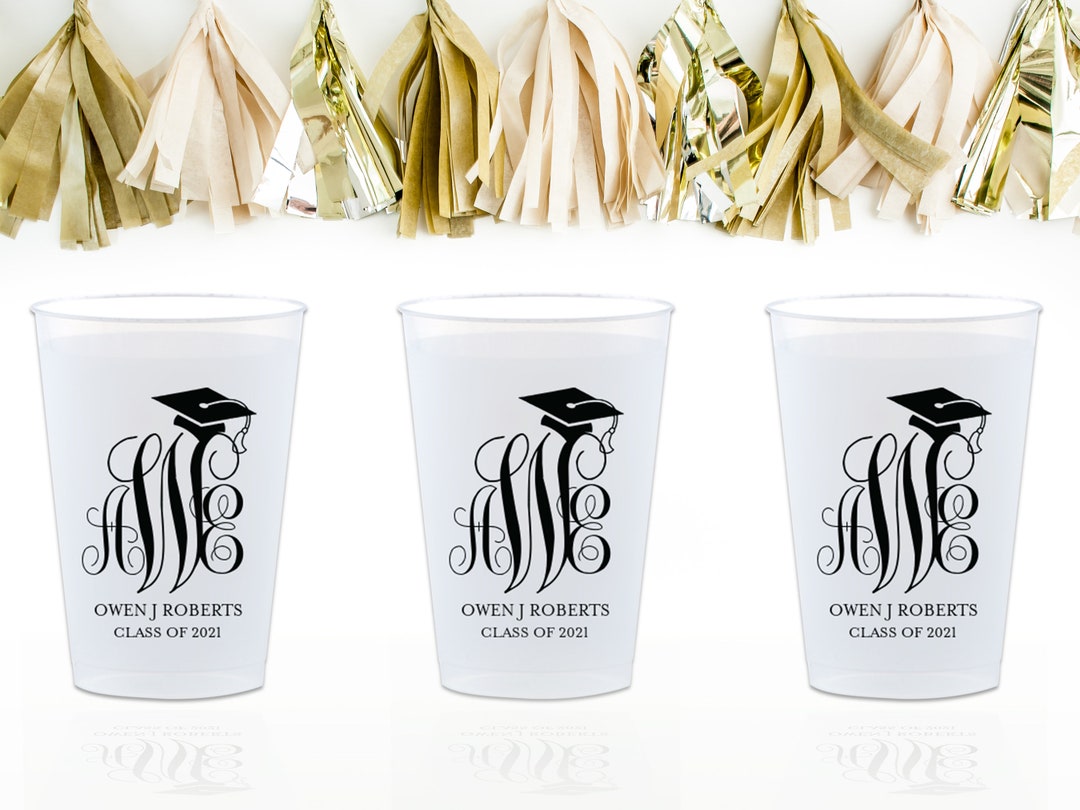 2024 Graduation Cups, Class of 2024 Decorations, Grad Party Favors ...