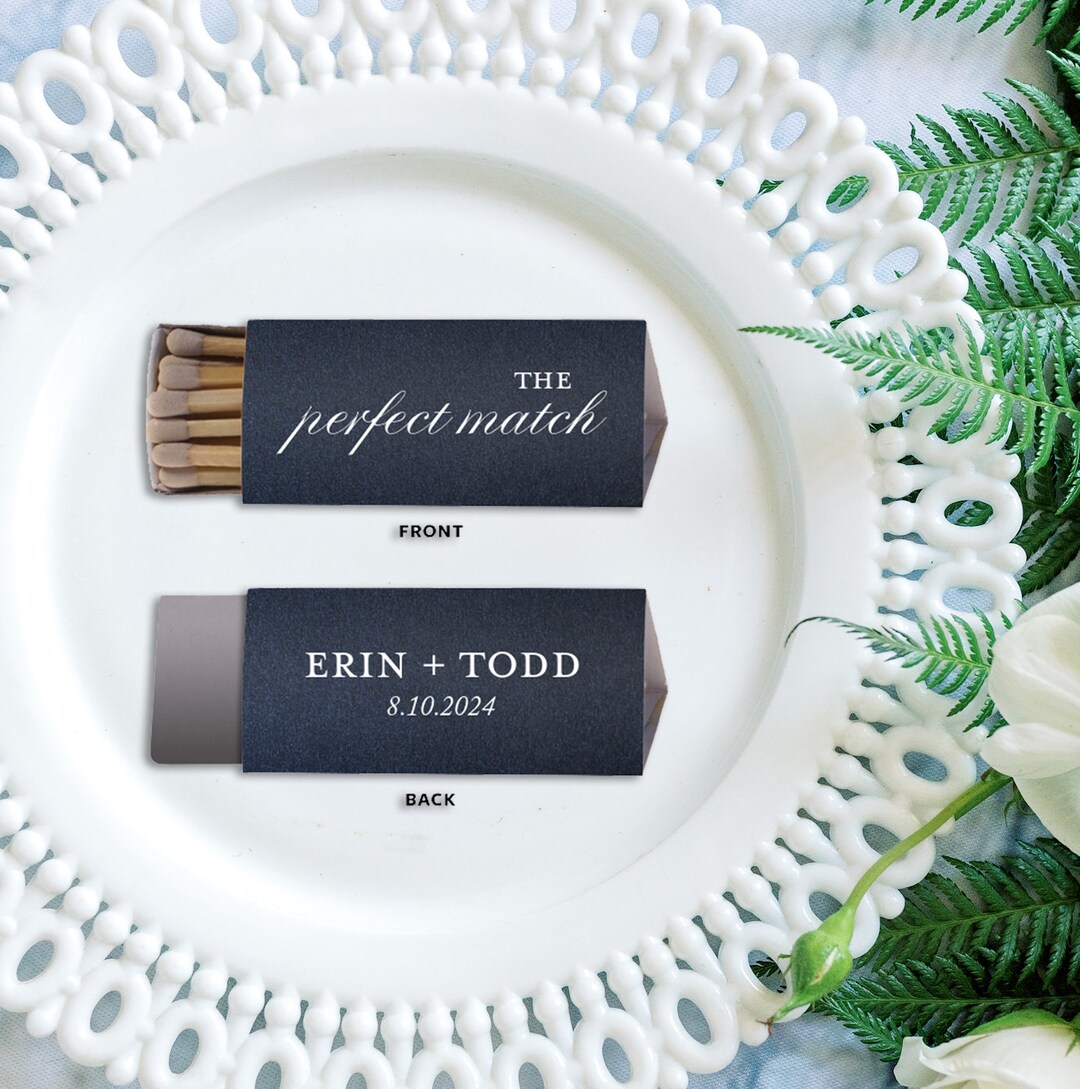 The Perfect Match Triangle Shaped Custom Personalized Matches ...