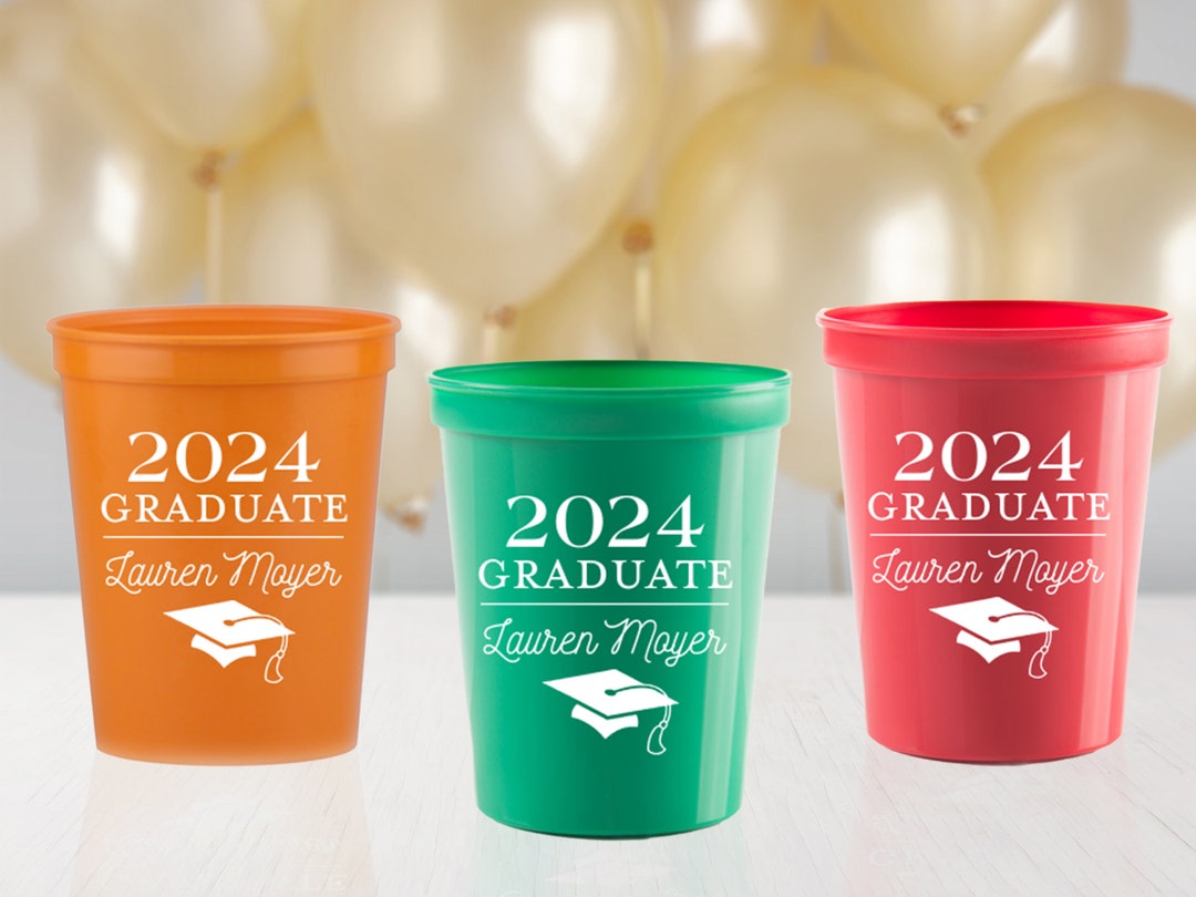 Graduation Party Cups, 2025 Graduation, High School Graduation, College ...