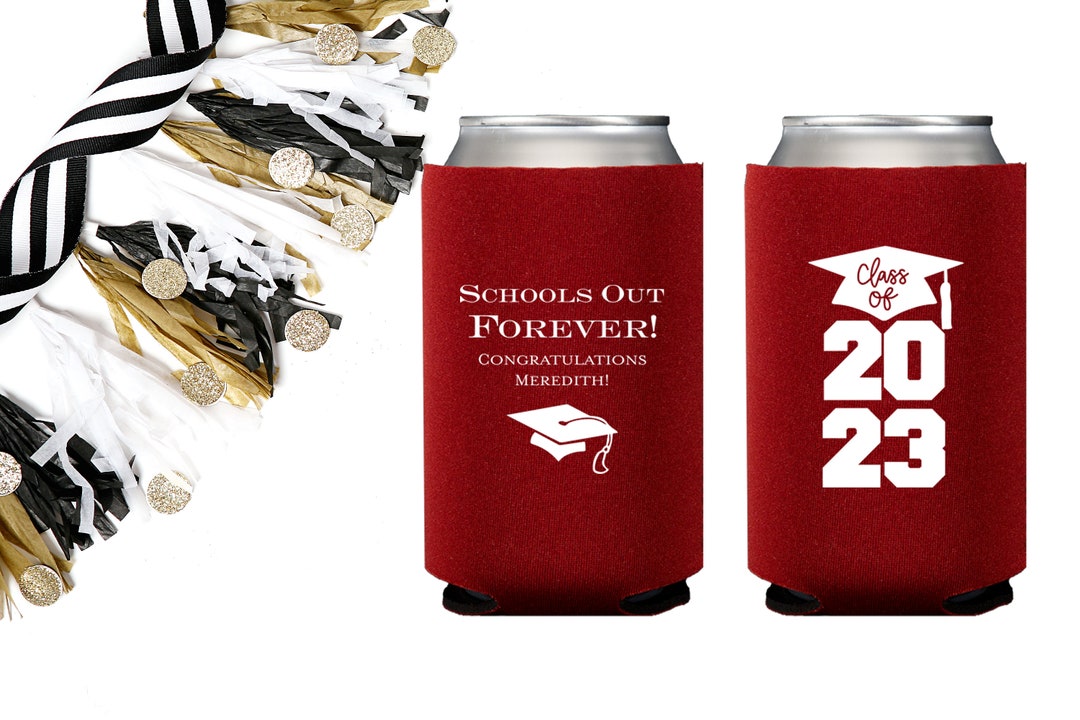 Graduation Coozies Graduation Party Decorations Personalized Can ...