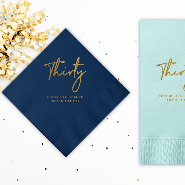 Birthday Napkins - Etsy