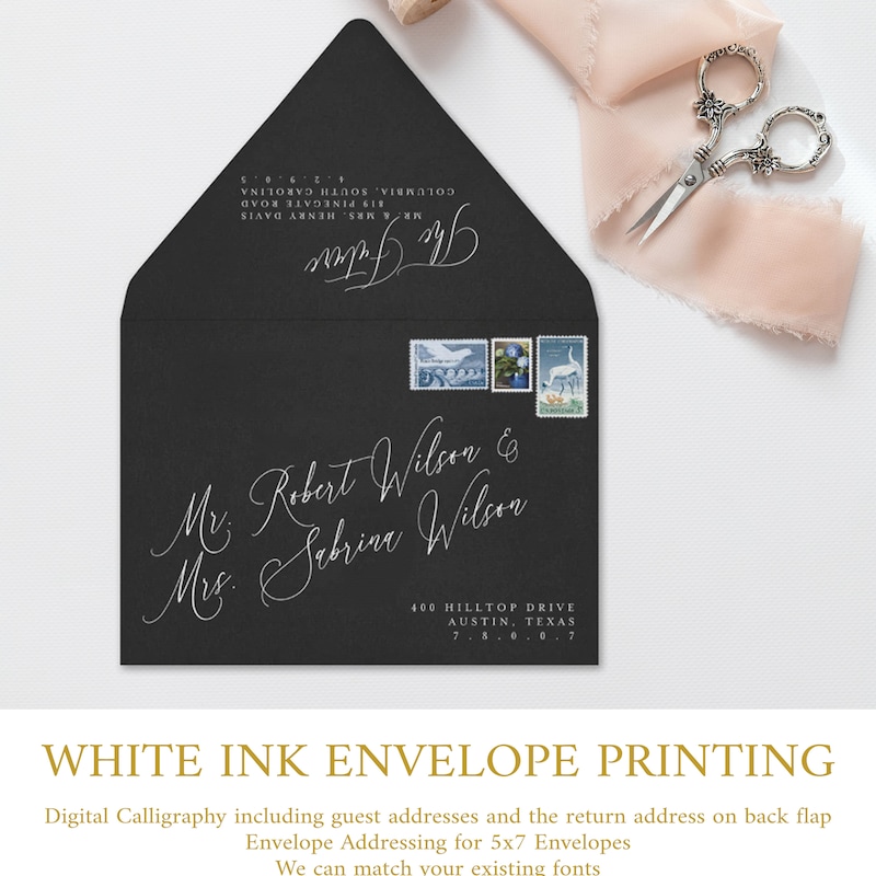 Calligraphy Envelope - Etsy