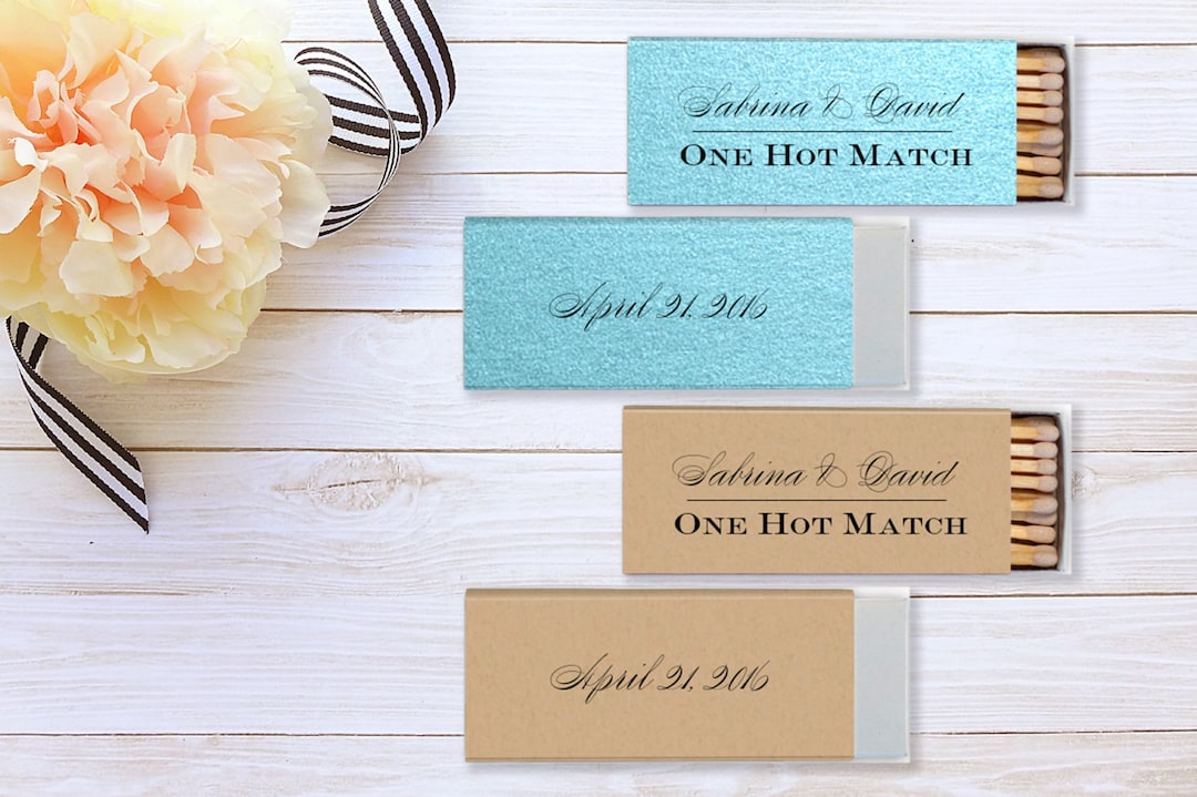 Personalized Matches, Wedding Matchbooks, Reception Matches, Monogram ...