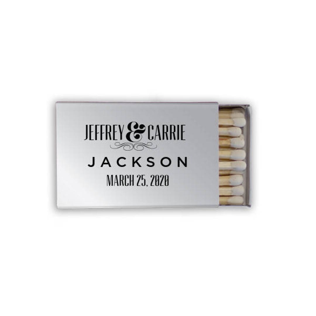 Monogrammed Wedding Matches Personalized Wedding Matches - Etsy