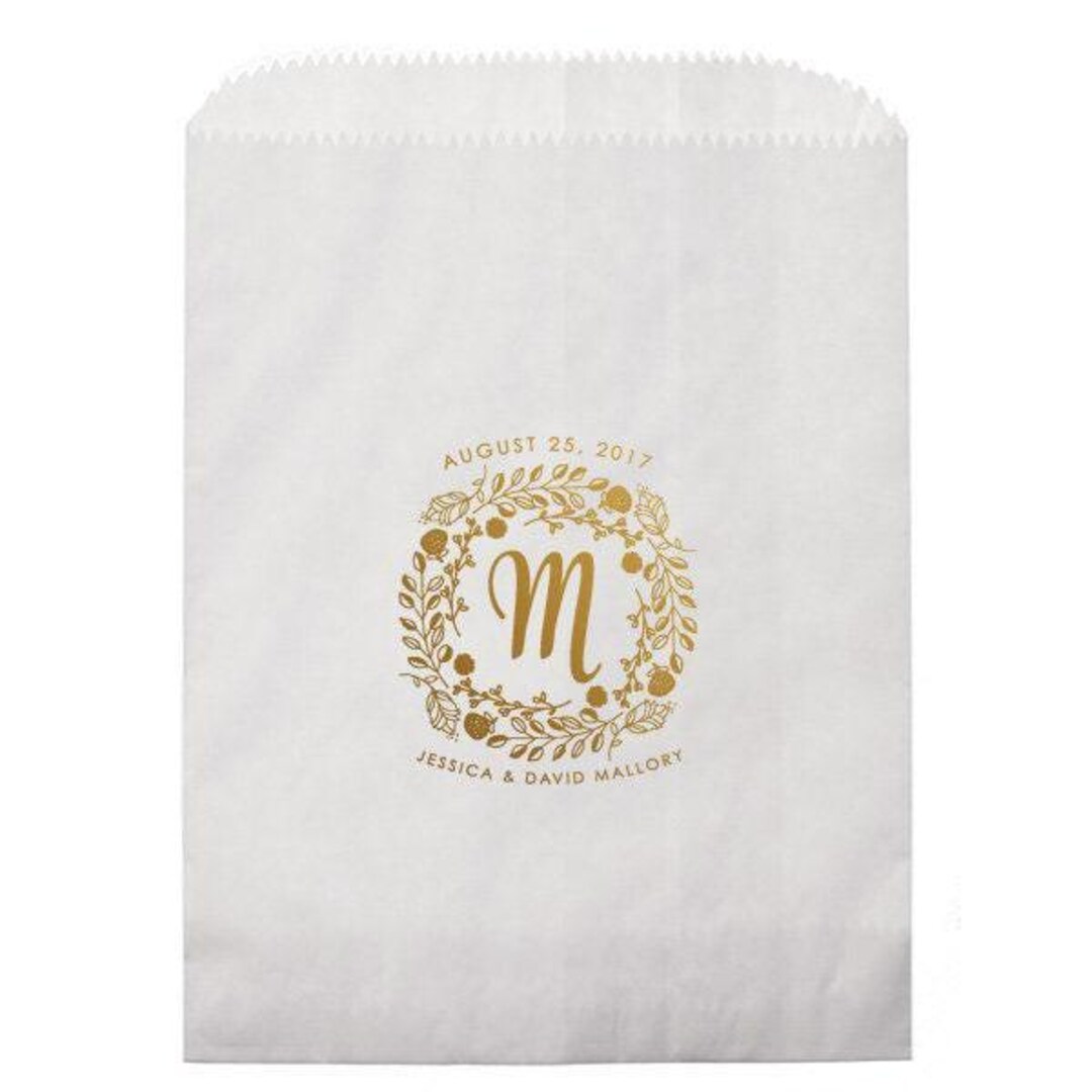 Custom Printed Party Favor Bags, Personalized Party Favor Bags, Printed ...
