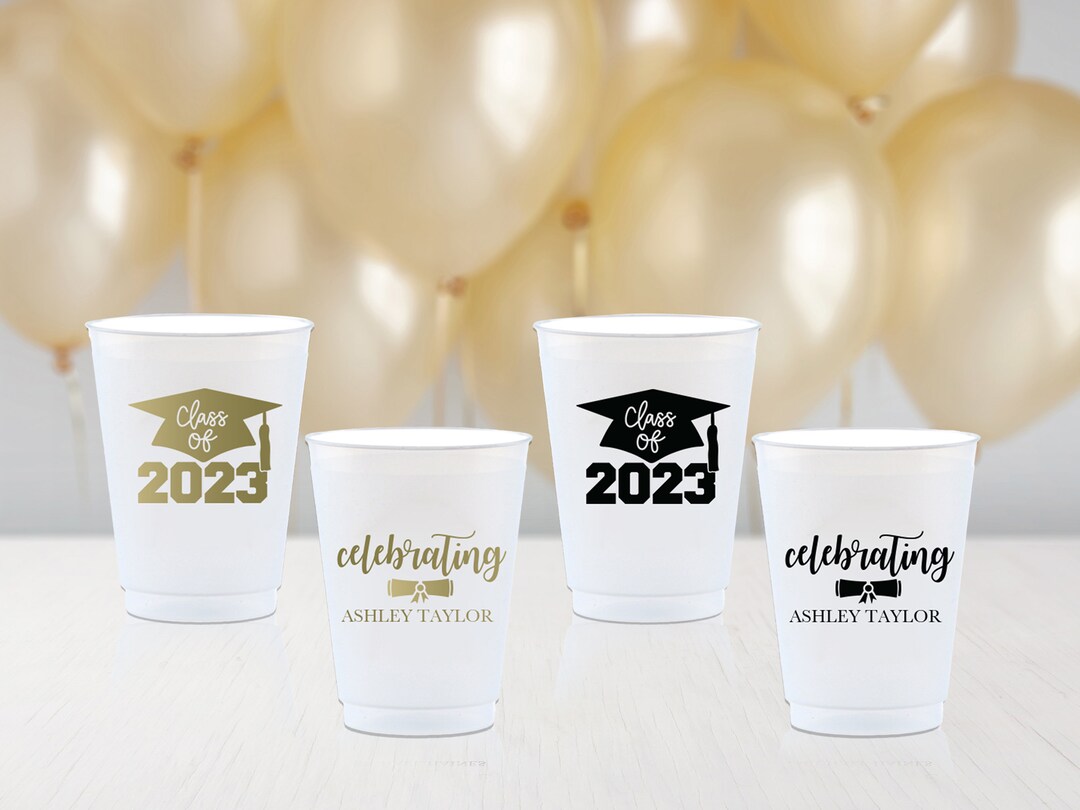 Graduation Plastic Cups, Graduation Favors, Graduation Party Ideas ...