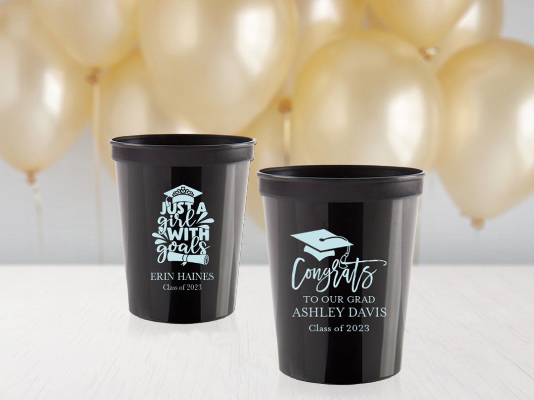 Graduation Plastic Cups, Graduation Favors, Graduation Party Ideas ...