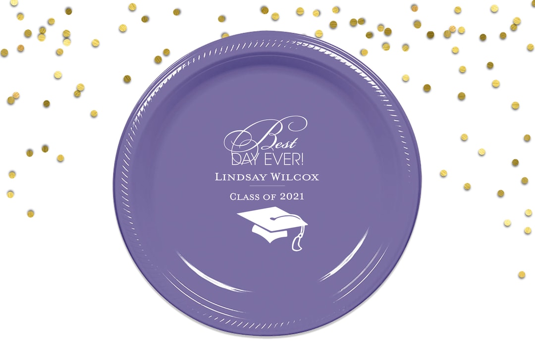Graduation Plates, Custom Graduation Party Plates, Graduation Party ...