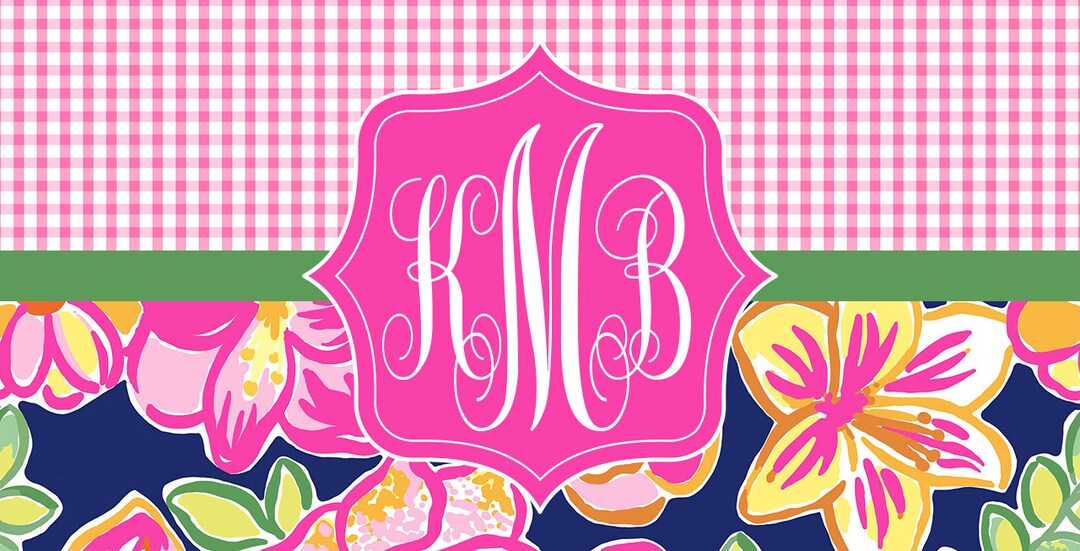 Personalized Preppy Front License Plate Car Tag for Women watercolor ...