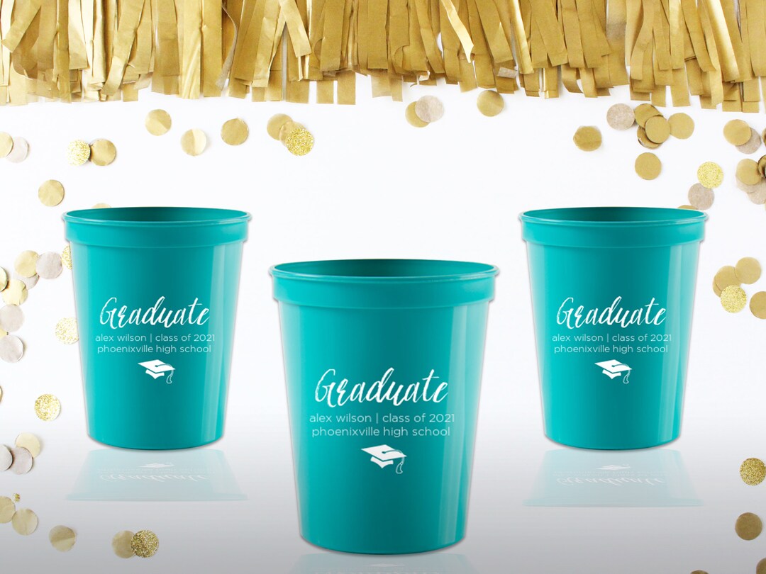 Class of 2024 Cups Personalized Graduation Cups Graduation Party ...