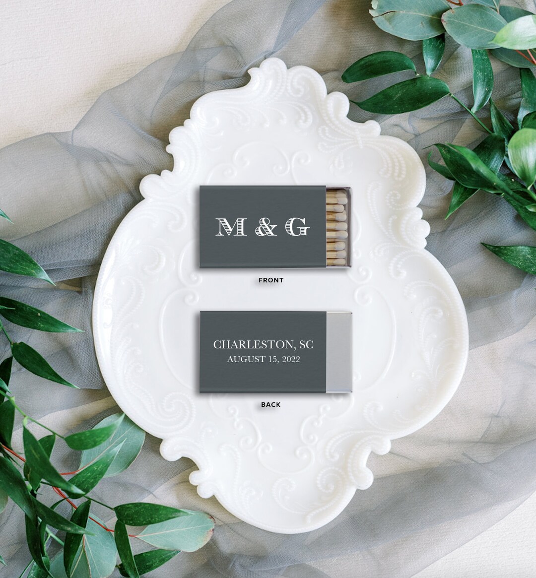 Custom Wedding Matches SET OF 50 - Custom Matches - the Perfect Match ...