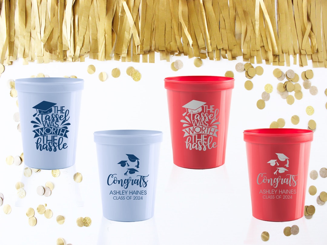 Class of 2025 Cups Personalized Graduation Cups Graduation Party ...