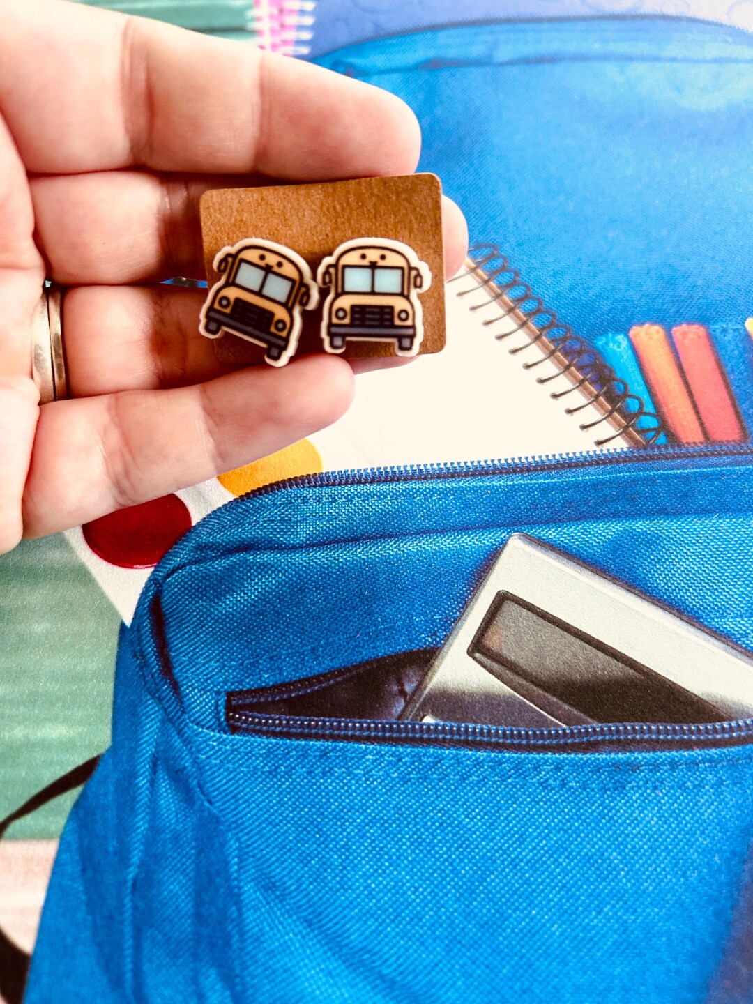 School Bus Earrings - Etsy