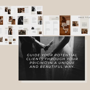 Minimal Bundle // Client Pricing & Welcome Guide Templates - Etsy