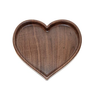 Walnut Heart-shaped Catch-all Tray Personalized for Women - Etsy