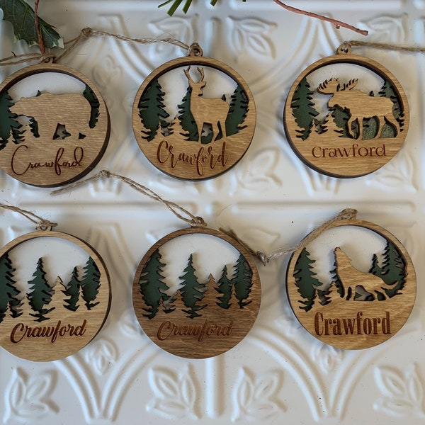 Personalized Wood Ornaments - Etsy