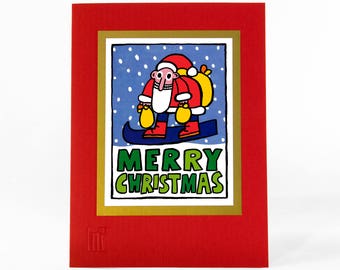 Christmas Cards Santa Says Relax Greeting Card Holiday - Etsy