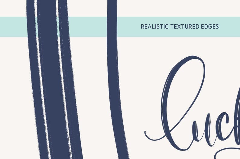 Streak Lettering Procreate Calligraphy Brush iPad Pro Digital - Etsy